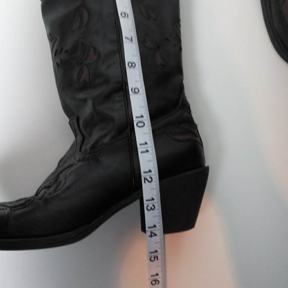 Roper | Shoes | Roper Black Brown Accent Heeled Cowgirl Boots | Poshmark
